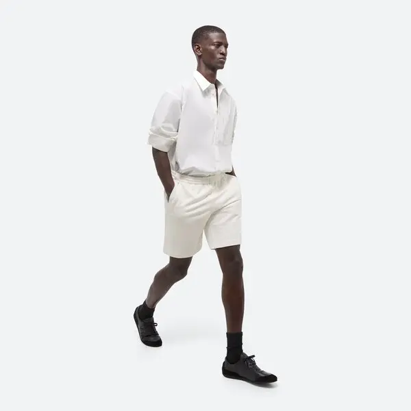 Helmut Lang Cotton Fleece Seatbelt Shorts