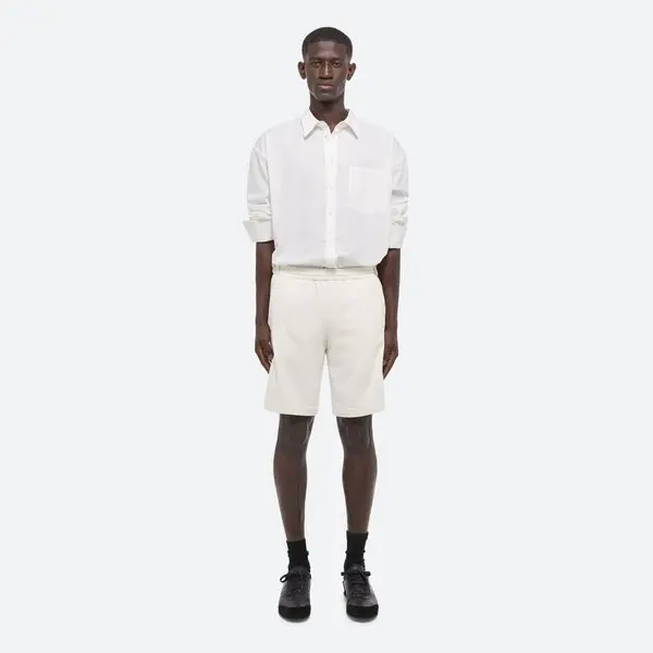 Helmut Lang Cotton Fleece Seatbelt Shorts