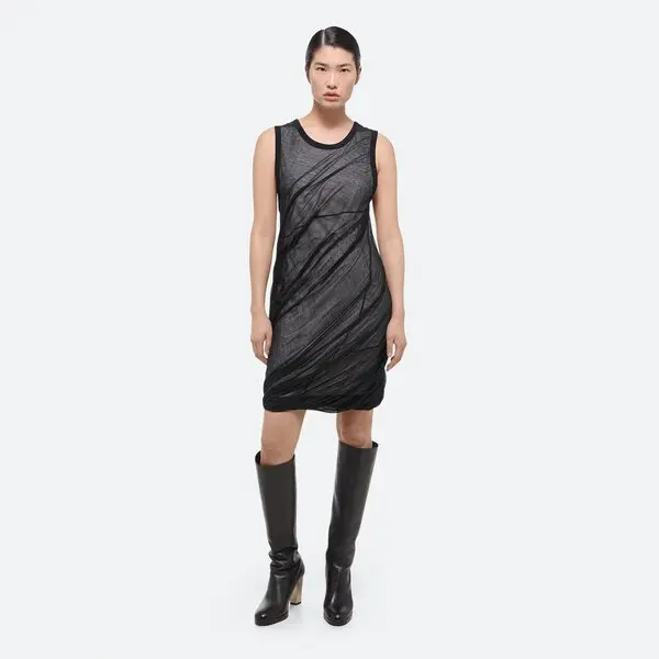 Helmut Lang Jersey Bubble Dress - Black