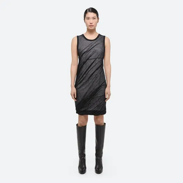 Helmut Lang Jersey Bubble Dress - Black