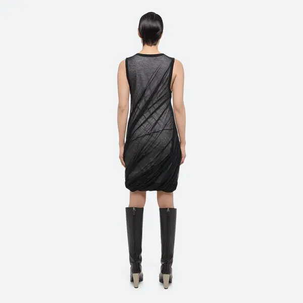 Helmut Lang Jersey Bubble Dress - Black