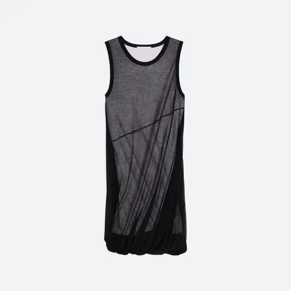 Helmut Lang Jersey Bubble Dress - Black