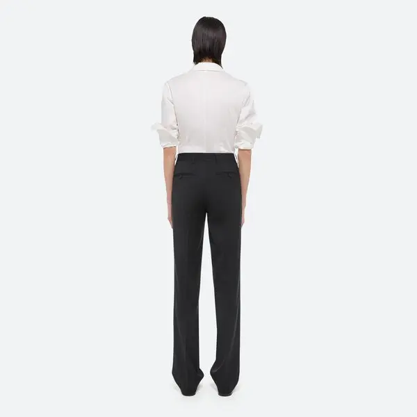 Helmut Lang Virgin Wool Car Trousers - Black