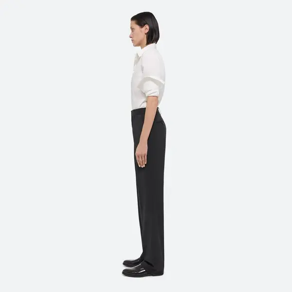 Helmut Lang Virgin Wool Car Trousers - Black