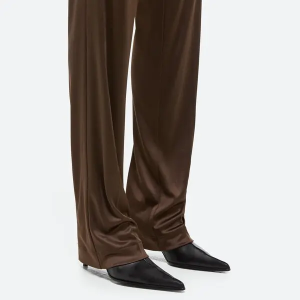 Helmut Lang Fluid Car Trousers - Mushroom