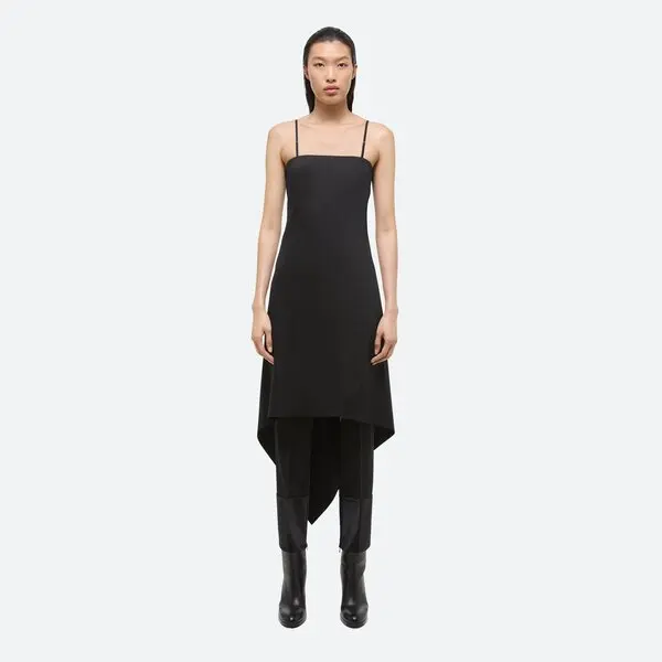 Helmut Lang Scarf Hem Strappy Dress