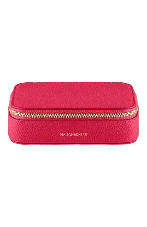 MAISON DE SABRE Leather Jewellery Case - Shibuya Fuchsia