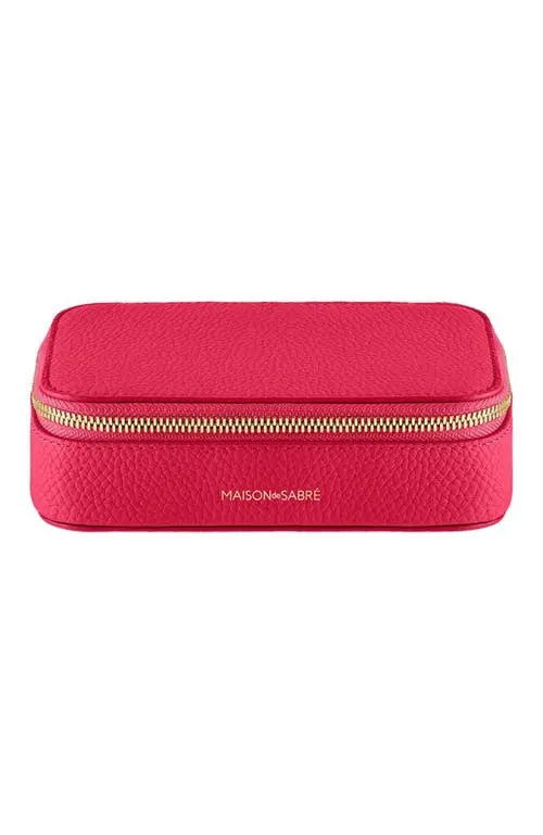 MAISON DE SABRE Leather Jewellery Case - Shibuya Fuchsia