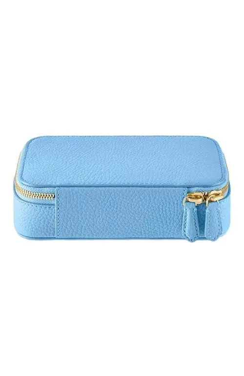MAISON DE SABRE Leather Jewellery Case - Sky Blue