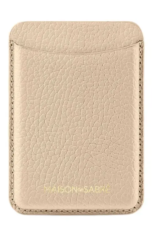 MAISON DE SABRE Leather Magsafe Wallet - Saharan Nude