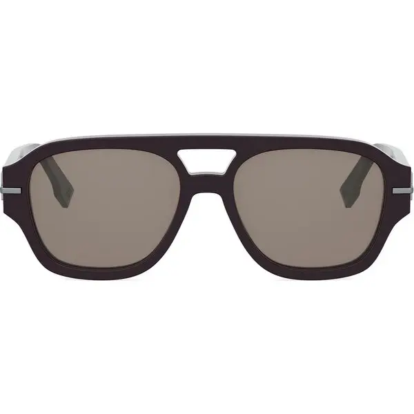 Fendi Graphy Sunglasses - Shiny Bordeaux/brown