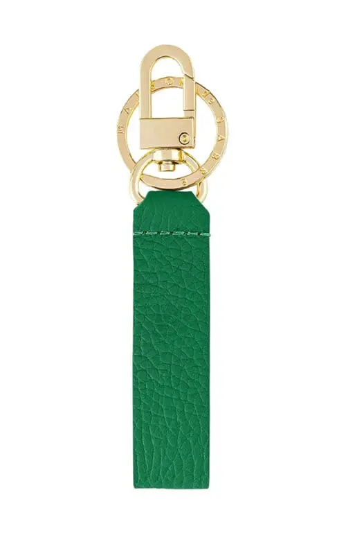 MAISON DE SABRE Upcycled Leather Keychain - Emerald Green