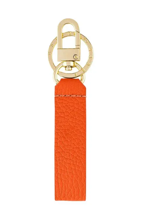 MAISON DE SABRE Upcycled Leather Keychain - Manhattan Orange