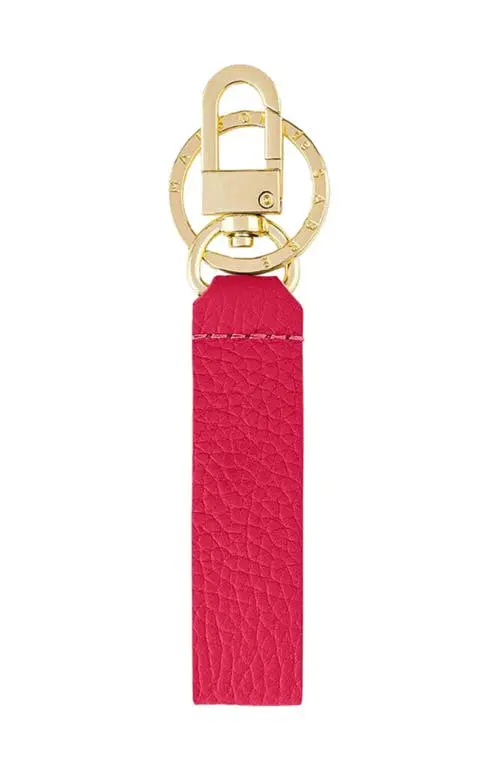 MAISON DE SABRE Upcycled Leather Keychain - Shibuya Fuchsia