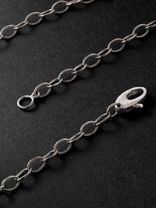 Ileana Makri White Gold And Diamond Necklace