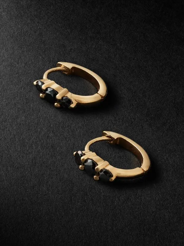 Ileana Makri And Diamond Hoop Earrings - Gold