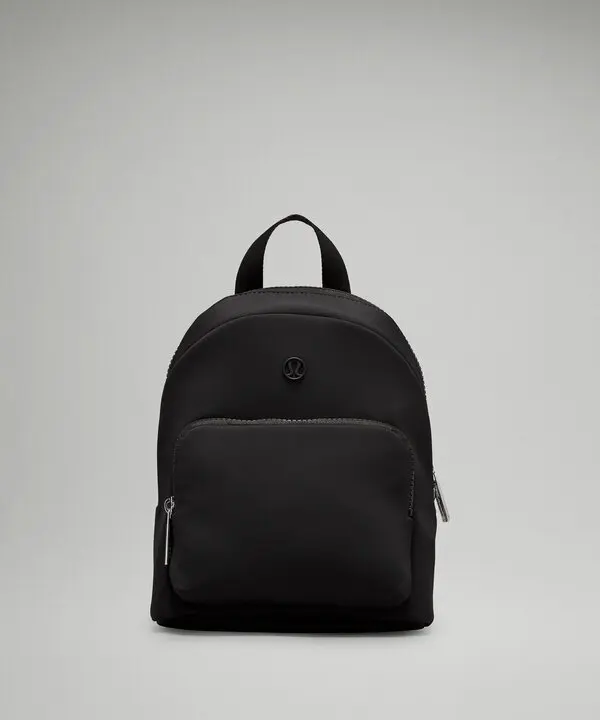 lululemon knit nylon Mini Backpack with Black Handle Packing my Lululemon Nylon Micro Backpack | TikTok main image 2