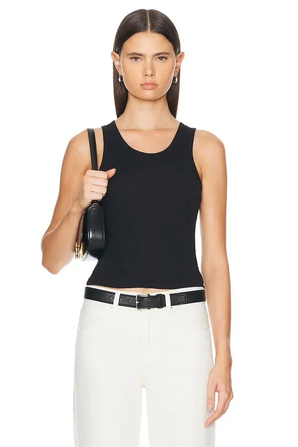 Eterne Fitted Tank Top - Black
