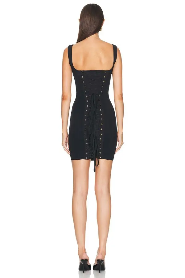 agent provocateur black lace dress Agent Provocateur Black Sheer Silk and Lace Dress with Bustle – Amarcord  Vintage Fashion main image 0