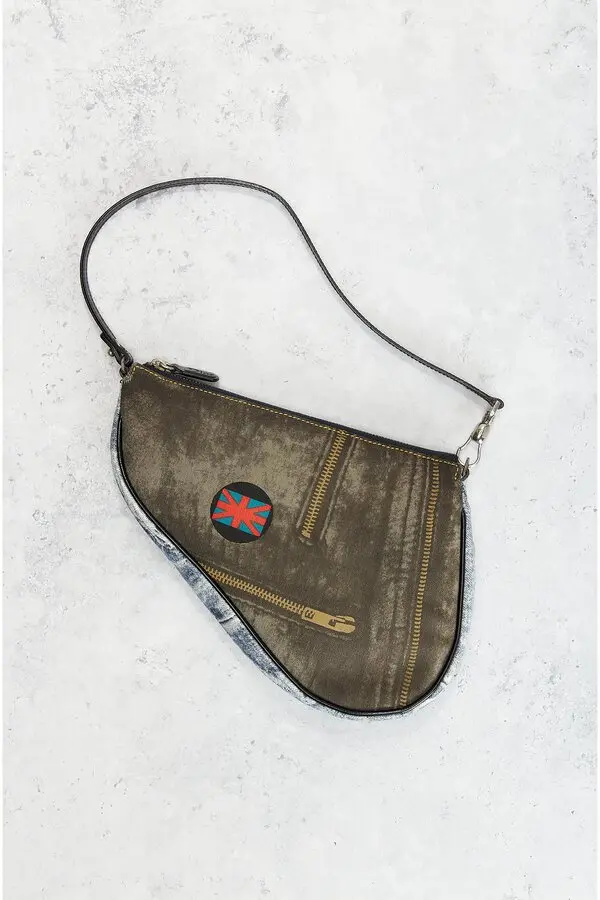Dior Denim Saddle Bag - Blue