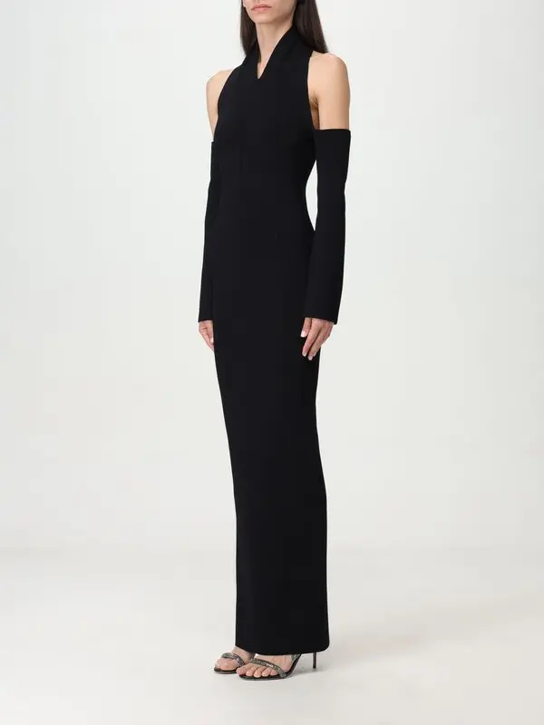 Khaite Ribbed Halter Dress In Black - 30% Off | Editorialist