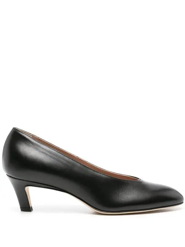 SCAROSSO Deva 50mm Leather Pumps - Black