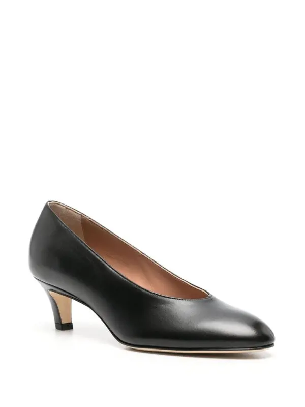 SCAROSSO Deva 50mm Leather Pumps - Black