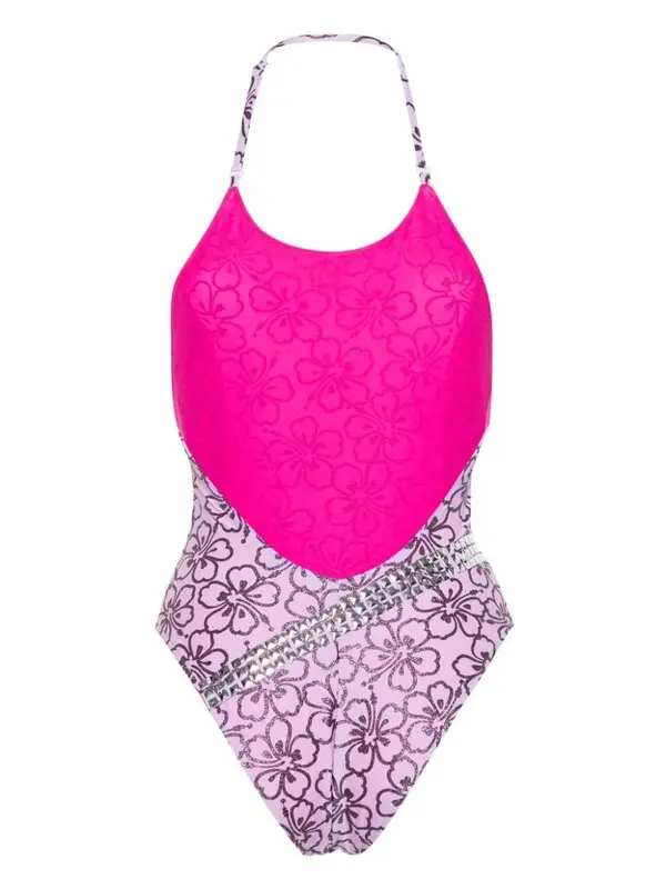 CORMIO Fabiana Belted Swimsuit - Purple