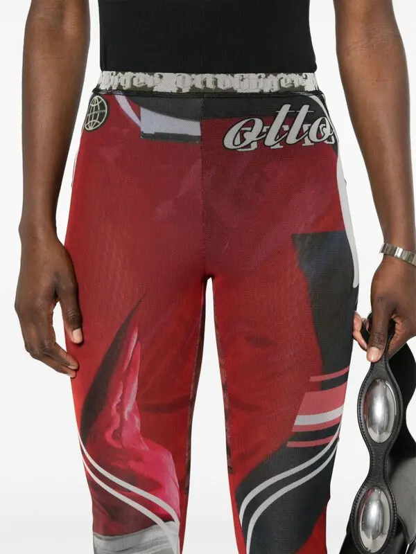 Ottolinger Sheer Mesh Printed Leggings