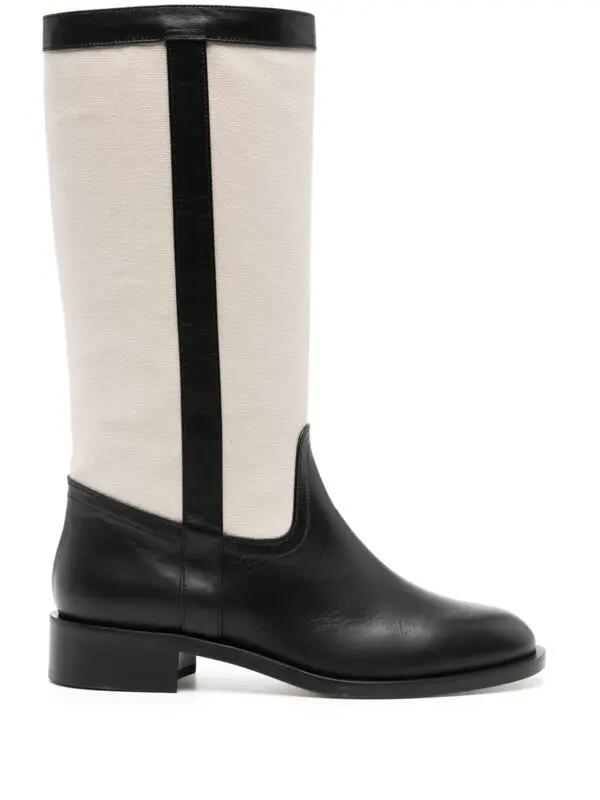 SCAROSSO Tess Panelled Boots