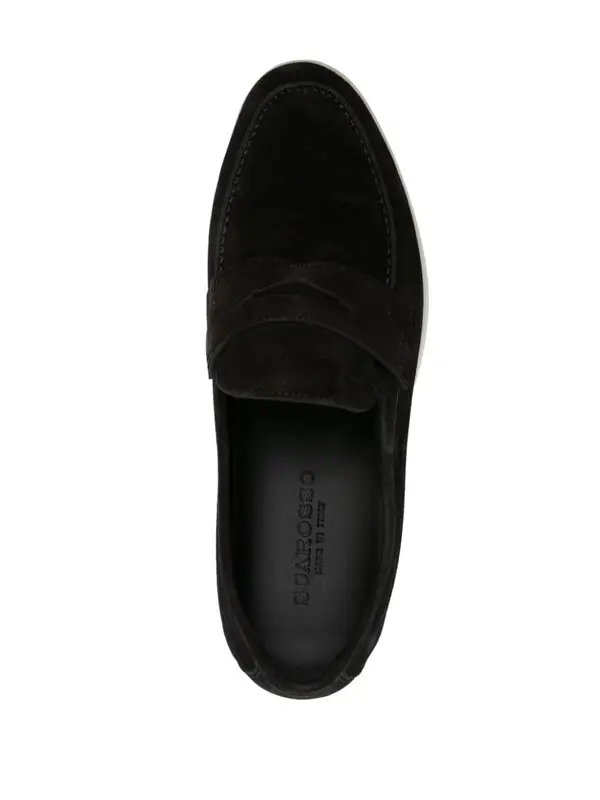 SCAROSSO Luciano Suede Loafers - Black