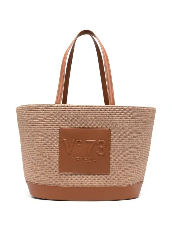 V°73 Logo-patch Tote Bag