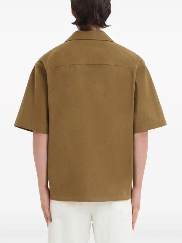 Marni Logo-embroidered Cotton Shirt