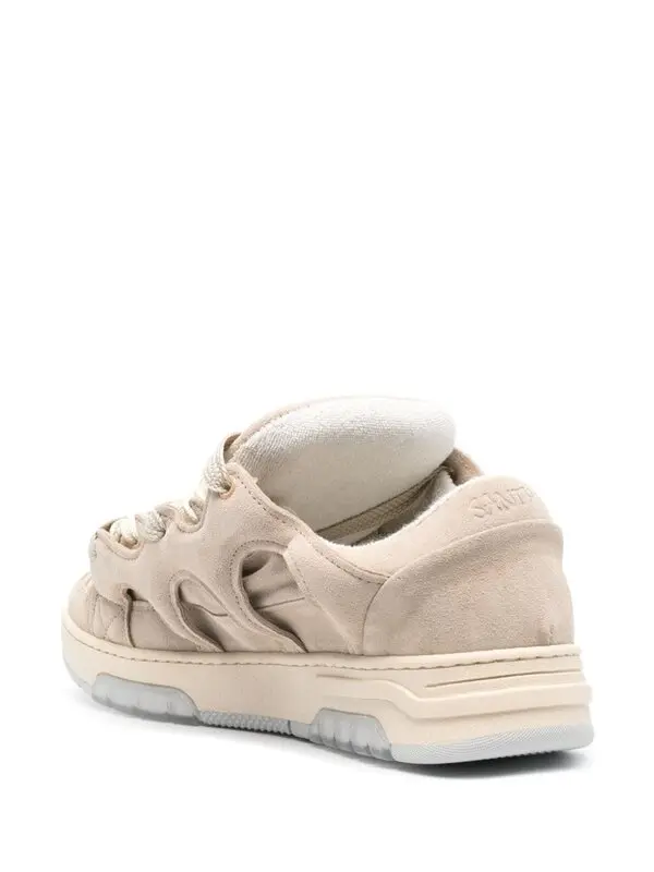 SANTHA Suede Sneakers - Neutrals