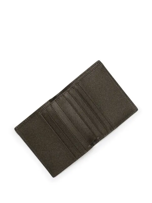 Dolce & Gabbana Logo-plaque Leather Cardholder - Green