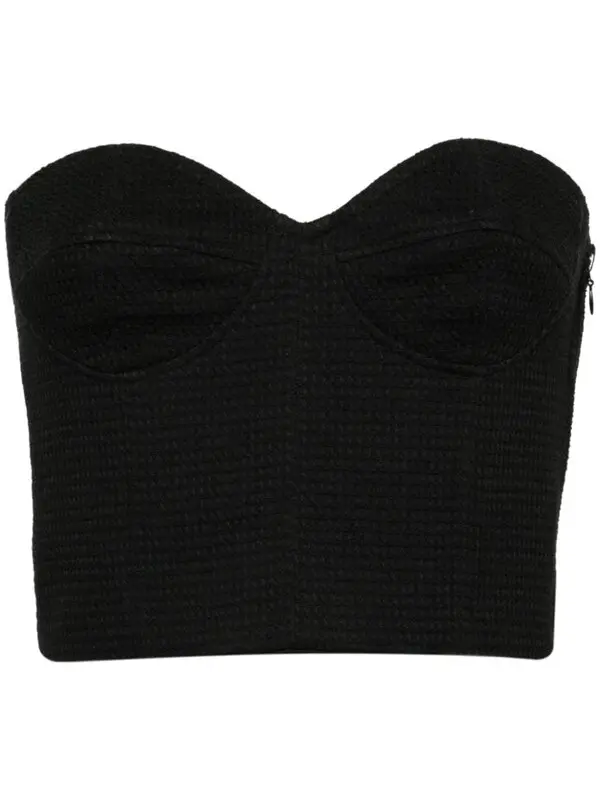 FORTE_FORTE Sweetheart Cropped Top
