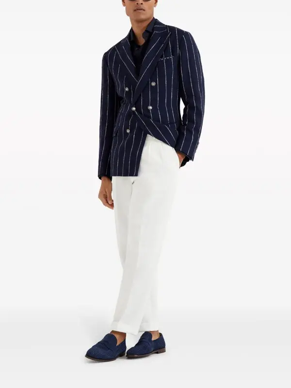 Brunello Cucinelli Patterned-jacquard Long-sleeve Shirt