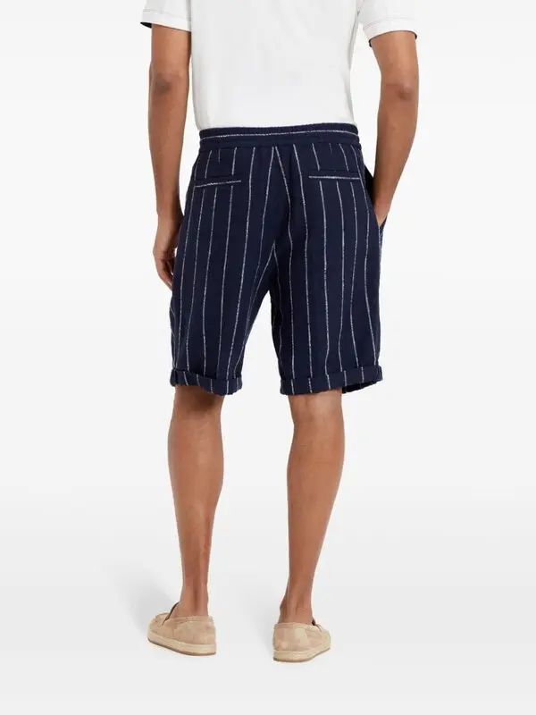 Brunello Cucinelli Pinstriped Bermuda Shorts
