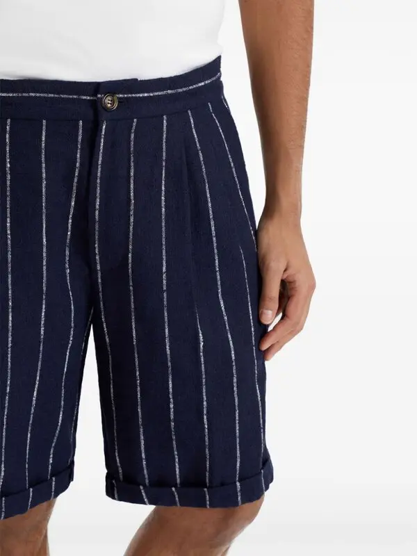 Brunello Cucinelli Pinstriped Bermuda Shorts