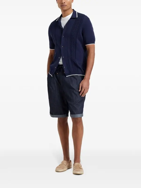 Brunello Cucinelli Drawstring-waist Denim Shorts
