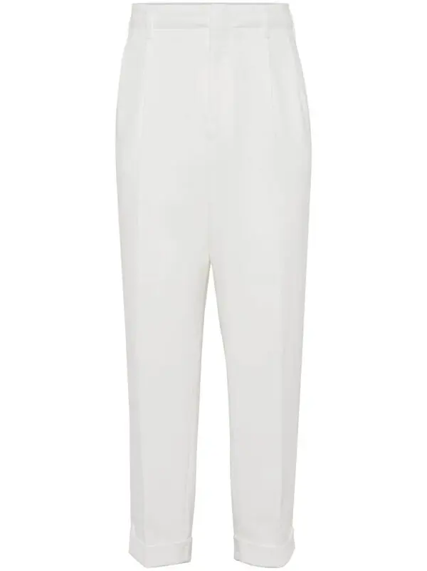 Brunello Cucinelli Tailored Cotton Trousers