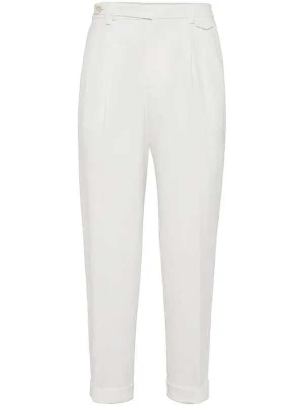 Brunello Cucinelli Straight-leg Cotton Trousers