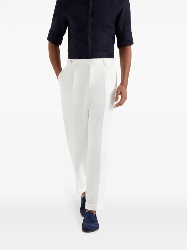 Brunello Cucinelli Straight-leg Cotton Trousers