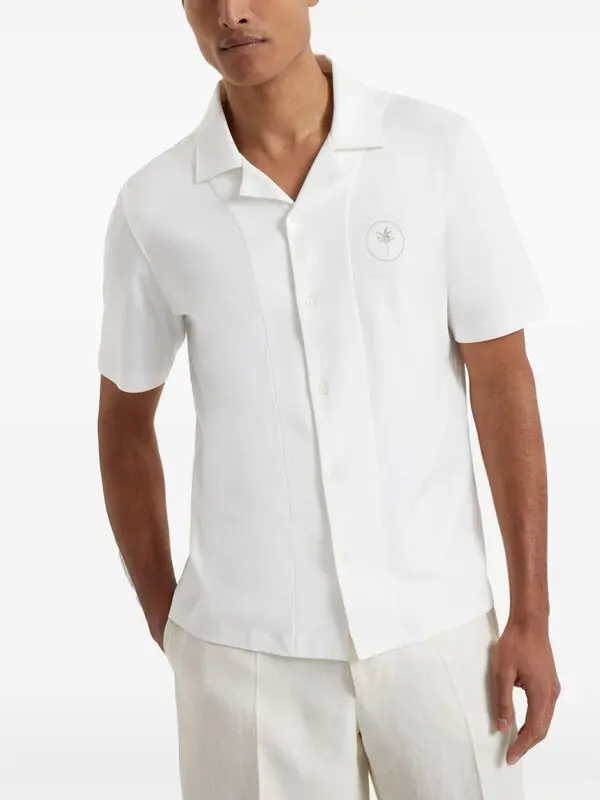 Brunello Cucinelli Logo-print Cotton Shirt