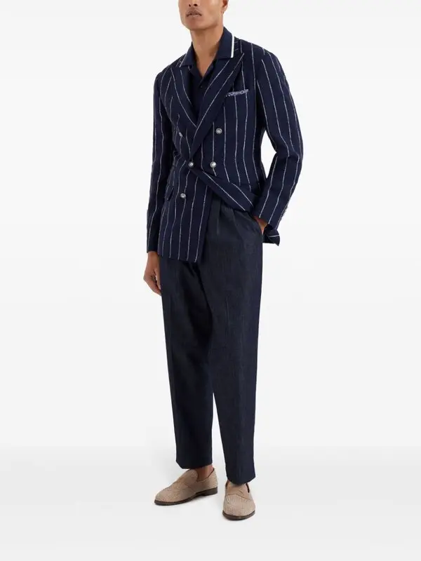 Brunello Cucinelli Straight-leg Chambray Jeans