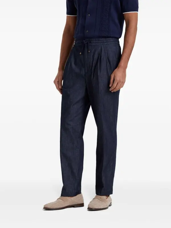 Brunello Cucinelli Straight-leg Chambray Jeans