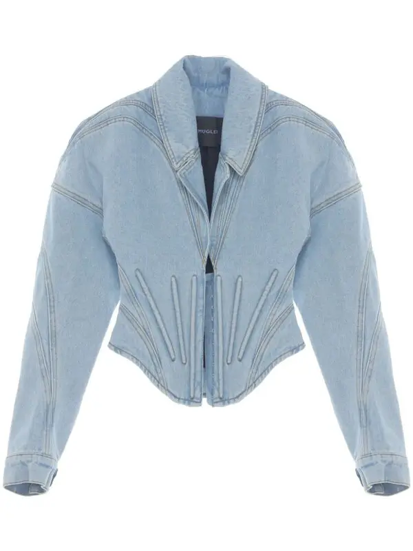 MUGLER Corset Denim Jacket