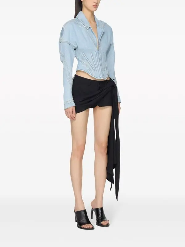 MUGLER Corset Denim Jacket
