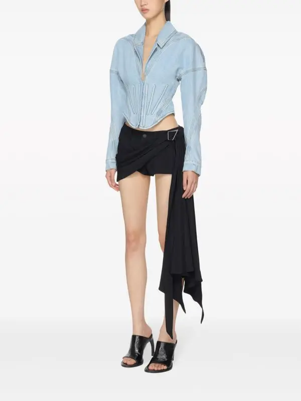 MUGLER Corset Denim Jacket