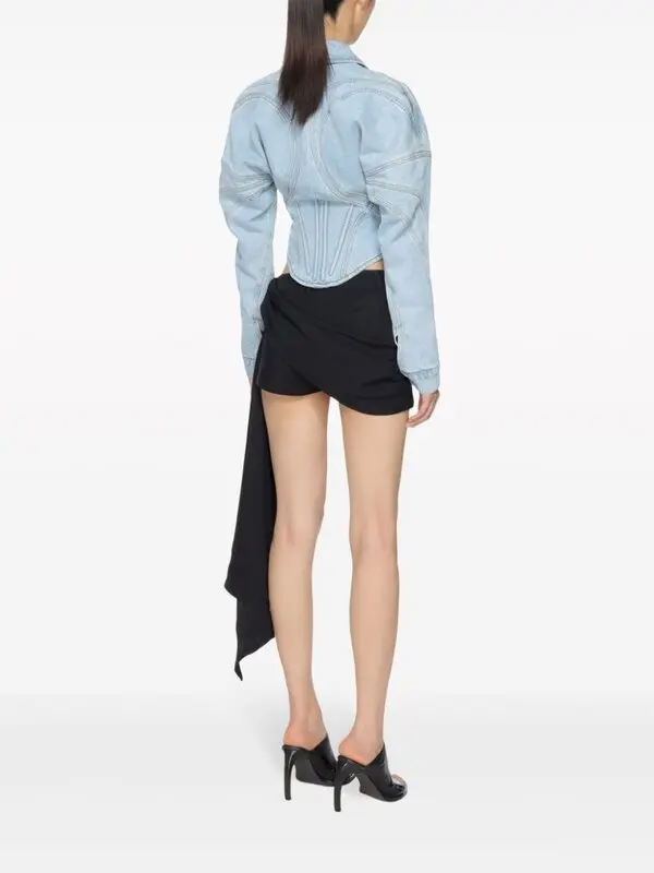 MUGLER Corset Denim Jacket